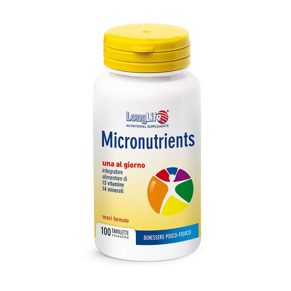 Longlife Micronutrienti 13 vitamine e 14 minerali, vendita online