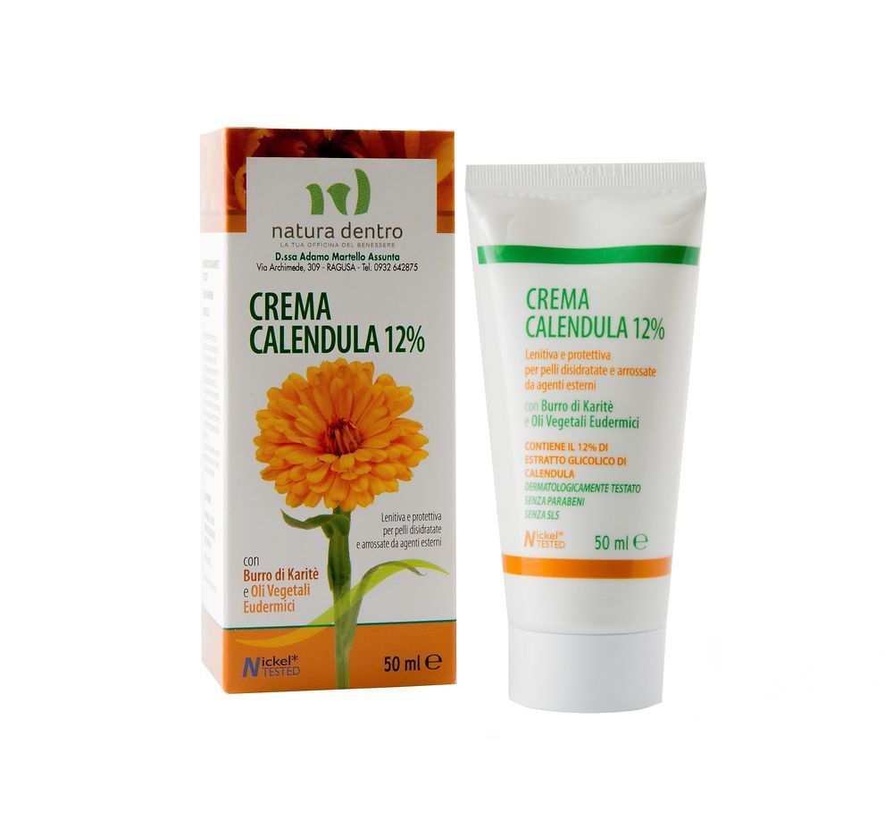 Crema Calendula 12%. Nickel tested. Non unge. Vendita online.