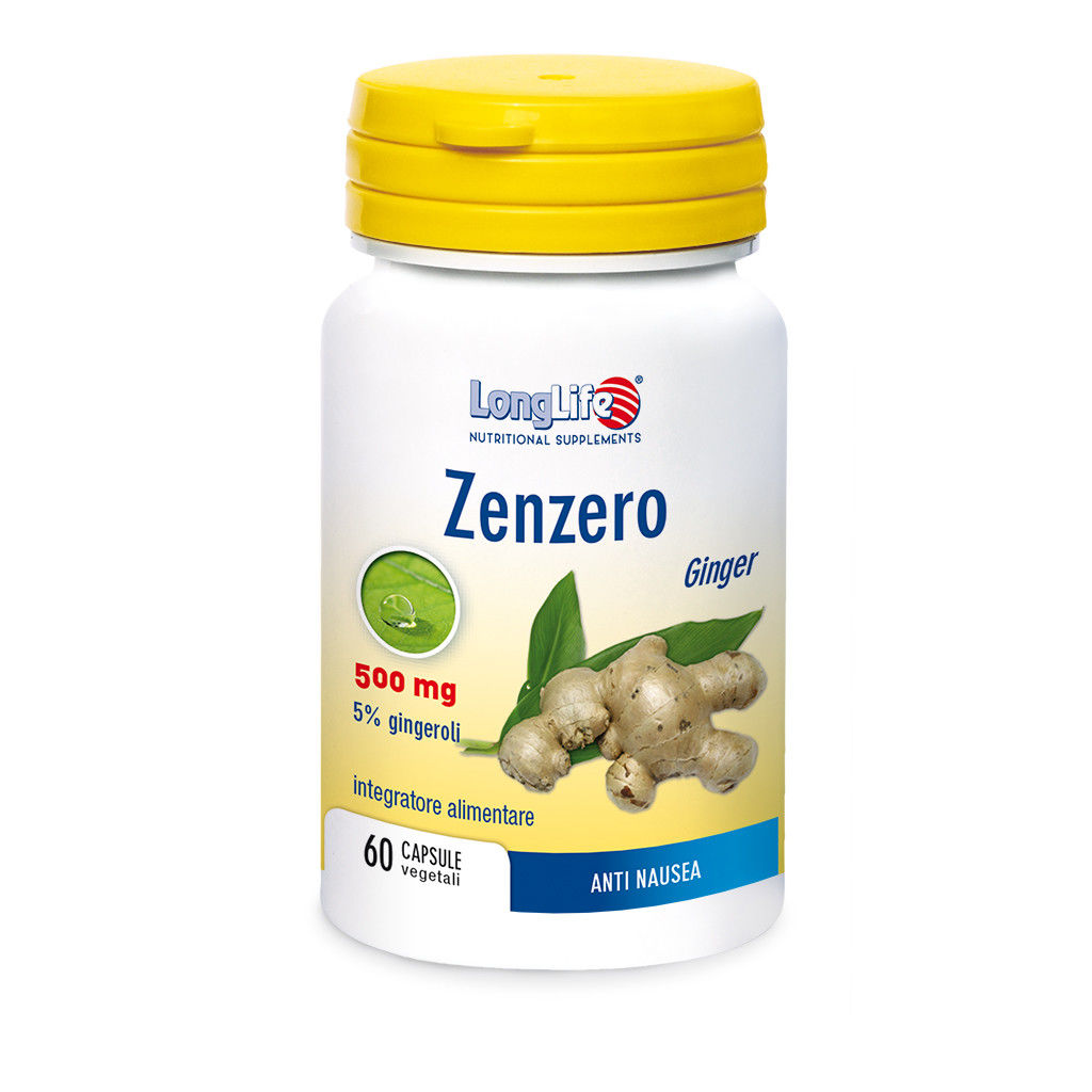 Longlife Zenzero 60 capsule da 500 mg. Vendita online
